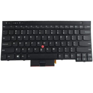 sunmall new laptop keyboard replacement with pointer(no backlit) compatible with lenovo ibm thinkpad t430 t430s t430i x230 x230t x230i t530 w530 (not fit t430u x230s)