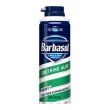 barbasol soothing aloe thick and rich shaving cream, 6 ounce - 12 per case.