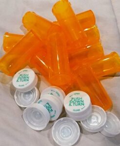 plastic prescription vials/bottles 50 pack w/caps smallest 6 dram size-new