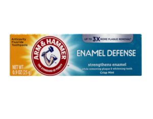 arm & hammer truly radiant bright & strong whitening toothpaste, 0.9 ounce (pack of 6)