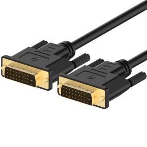 rankie dvi to dvi cable, compatible with television, 6 feet (black)