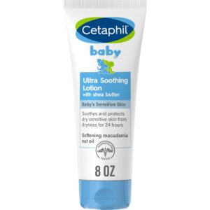 cetaphil baby ultra soothing lotion with shea butter, moisturize and soothe dry skin,8 oz