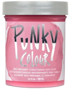 punky cotton candy semi permanent conditioning hair color, vegan, ppd and paraben free, lasts up to 35 washes, 3.5oz