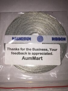 magnesium ribbon 25gm (pack of 10)