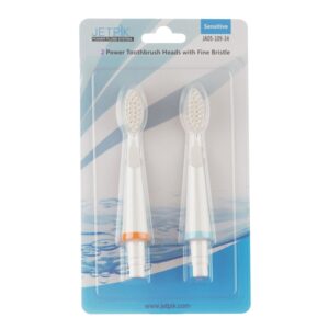 jetpik sonic toothbrush tip for sensitive teeth, 2-pack