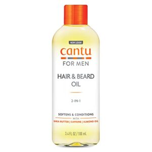 cantu for men hair & beard oil, 3.4 fl oz (packaging may vary)