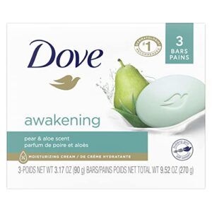 dove beauty bar gentle skin cleanser moisturizing, 3.17oz, 3 bars