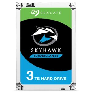 seagate skyhawk 3tb surveillance internal hard drive hdd – 3.5 inch sata 6gb/s 256mb cache for dvr nvr security camera system with drive health management (st3000vx010)