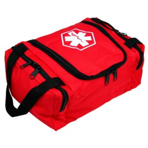 dixie ems dixigear empty first responder ii bag 10.5" x 5" x 8" - red