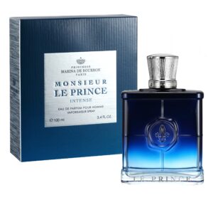 princesse marina de bourbon monsieur le prince on fire eau de parfum for men - opens with bergamot and pepper blended with leather and patchouli - sensual masculine fragrance - 3.4 oz