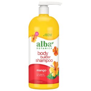 alba botanica body builder shampoo, mango, 32 oz