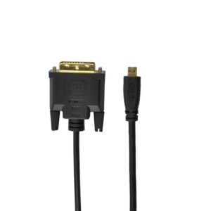 seadream micro hdmi male to dvi(24+1) male cable black (3.3 feet,1m)