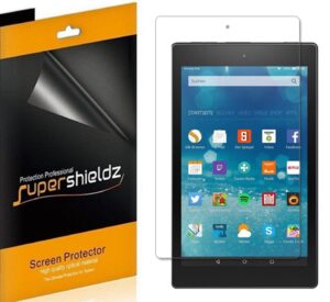 supershieldz (3 pack) designed for fire hd 8 tablet screen protector, (previous 6th gen 2016 and 5th gen 2015) anti glare and anti fingerprint (matte) shield