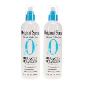 original sprout miracle detangler, 12 oz pack of 2