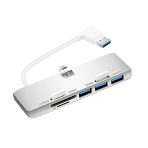 cateck imac usb 3.0 hub adapter with 3 usb 3.0 ports+sd/micro sd card reader combo,ultra-thin premium aluminum imac hub dock compatible with model released november 2012 or later