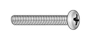 #8-32 x 5/8" round head phillips machine screw, 100 pk.