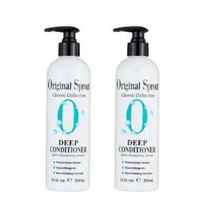 original sprout deep conditioner. vegan deep conditioning treatment for hair care.12 ounces. (2 pack) (packaging may vary)