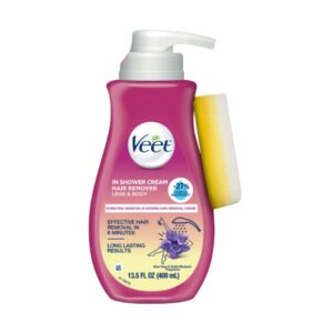 veet botanic inspirations in shower cream, 13.5 fl oz., for legs & body (packaging may vary)