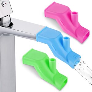 3pcs sink extender for toddlers - sink faucet extender for toddlers bath faucet cover for kids faucet extender for sink bath - toddler sink extender tub faucet cover for kids toddler faucet extender