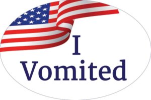 "i vomited" sticker (pack of 5)