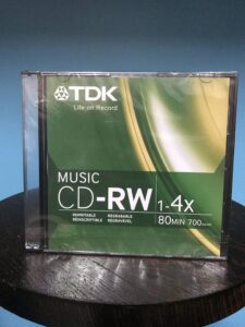 tdk music 1x-4x 80-min digital-audio cd-rw 5-pak in ultra-slim jewel cases