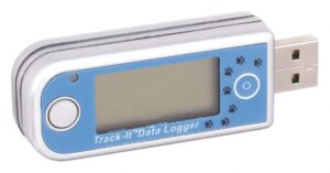 temperature data logger with display