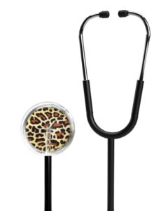 great for veterinarians black leopard stethoscope