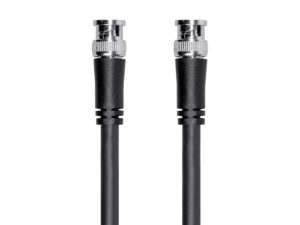 monoprice viper series hd-sdi rg6 bnc cable - dual copper and aluminum shielding, 75-ohm impedance, 18awg, 100 feet, black