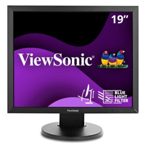 viewsonic vg939sm 19" ips 1024p ergonomic monitor dvi, vga (renewed)