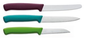 f. dick 3 piece kitchen knife set with popular paring knives and vegetable slicer