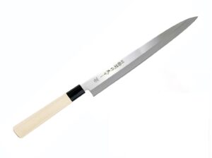 japanbargain 1553, japanese yanagiba sashimi sushi chef knife high carbon stainless steel 9-1/2 inch blade made in japan, 240mm