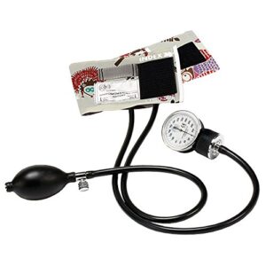 prestige medical 82-ped-wac premium pediatric aneroid sphygmomanometer, woodsy animals cream