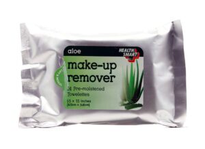 make up remover wipes aloe health smart 24ct/24pcs