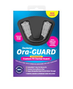 dentemp ora-guard custom fit dental guard - bruxism night guard for teeth grinding - mouth guard for clenching teeth at night - comfortable mouth guard for sleeping - relieve soreness in jaw muscles…