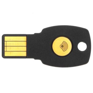 feitian epass k9 usb security key - two factor authenticator - usb-a with nfc, fido u2f + fido2 - help prevent account takeovers with multi-factor authentication