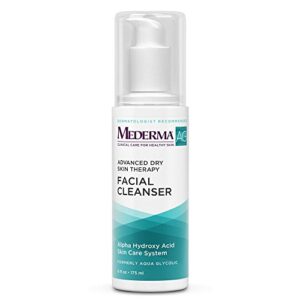 mederma ag hydrating facial cleanser–formula with glycolic acid gently cleans while exfoliating and hydrating skin. dermatologist recommended brand, fragrance-free, soap-free, hypoallergenic-6 ounce