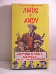 amos n' andy tv show---"getting momma married----double episode"----vhs video