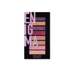 revlon eyeshadow palette, colorstay looks book eye makeup, highly pigmented in blendable matte & metallic finishes, 920 enigma, 0.21 oz