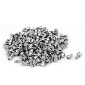 uxcell m4x8mm thread 304 stainless steel hex socket head cap screw bolt din912 120pcs