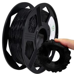 yoyi yoyi 3d printer filament, 95a tpu filament 1.75mm, flexible filament, 0.8kg spool,dimensional accuracy +/- 0.03 mm, soft tpu filaments of high elasticity (black)