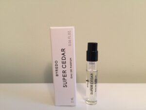 byredo super cedar eau de parfum, deluxe travel size, 0.06 oz