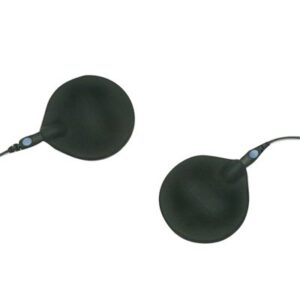 conductive rubber carbon electrode, 3" diameter, black, 2/case