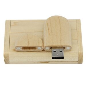 maple wood usb flash drive with wooden box u disk memory stick pen drive (8gb, 3.0)