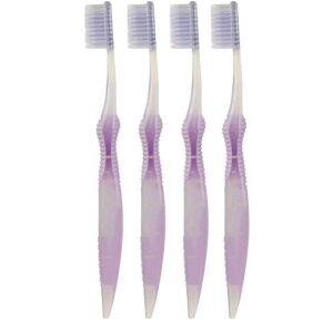 sofresh flossing toothbrush - adult size | your choice of color | (4, purple) by sofresh