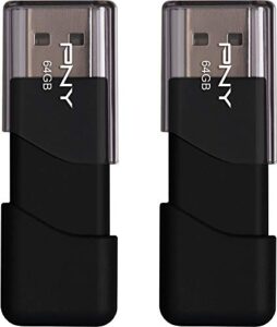 pny 64gb attaché 3 usb 2.0 flash drive 2-pack