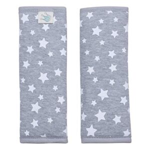 jyoko kids universal pad covers for stroller, carrycot and chairs groups 0-3 (white star, 17 x 18)