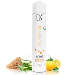 gk hair global keratin moisturizing conditioner (300ml/10.1 fl oz) for hydrating color protection dry damage curly frizzy color treated hair repair organic paraben sulfate free all hair types