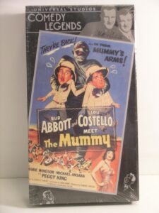 bud abbott & lou costello meet the mummy---vhs video tape (different packaging)