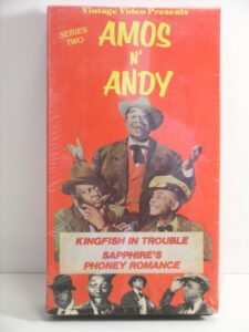 amos n' andy tv show---"kingfish in trouble & sapphire's phoney romance"----vhs video