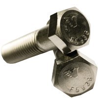 1/2"-13x7,(pt) unc stainless steel (316) hex head cap screw, astm f593 (inch) (quantity: 10) size: 1/2"-13 | length: 7" | coarse thread | partially threaded